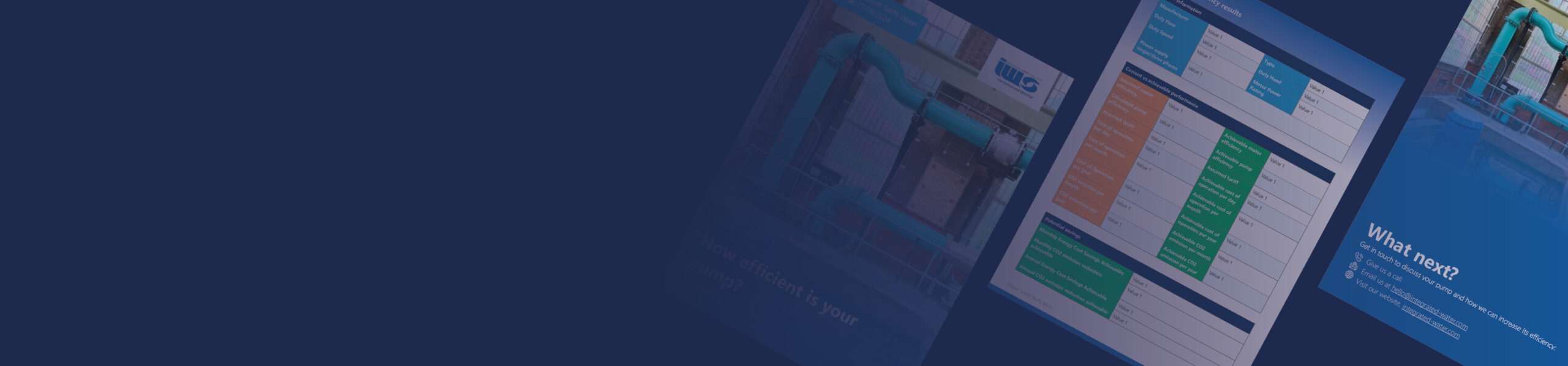 Pump efficiency checker - Integrated Water Services